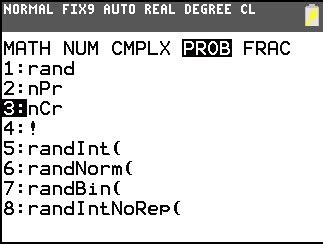 Solution Calculating Permutations And Combinations Using The TI Plus C Silver Edition