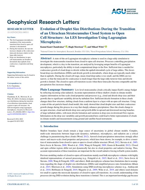 Evolution Of Droplet Size Distributions During The Transition Of An Ultraclean Stratocumulus