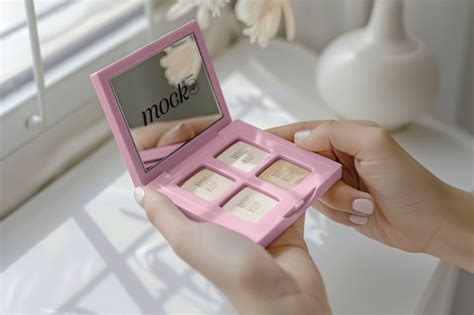 Premium PSD Cosmetic Product Mock Up Design With Female Model