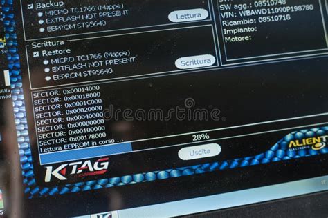 Ecu Tuning Software Stock Photo Image Of Mechanic