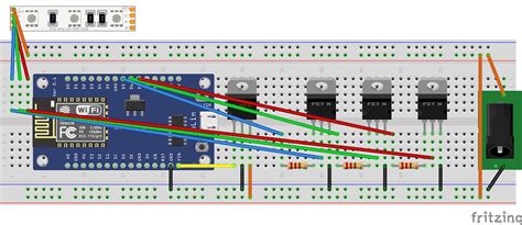Rgb Led Strip With Esp8266 Colour Inaccuracy Leds And Multiplexing