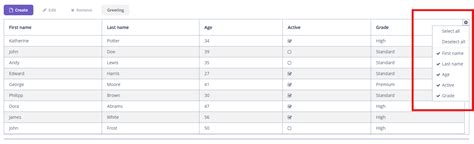 Column Visiblehide Reflect On Excel Support Jmix