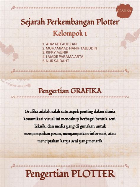 sejarah perkembangan plotter pdf