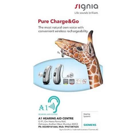 Digital RIC Siemens Hearing Aids Signia Behind The Ear At Rs 15000 Unit In Mumbai