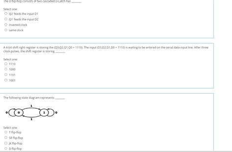 Solved The D Flip Flop Consists Of Two Cascaded D Latch Has