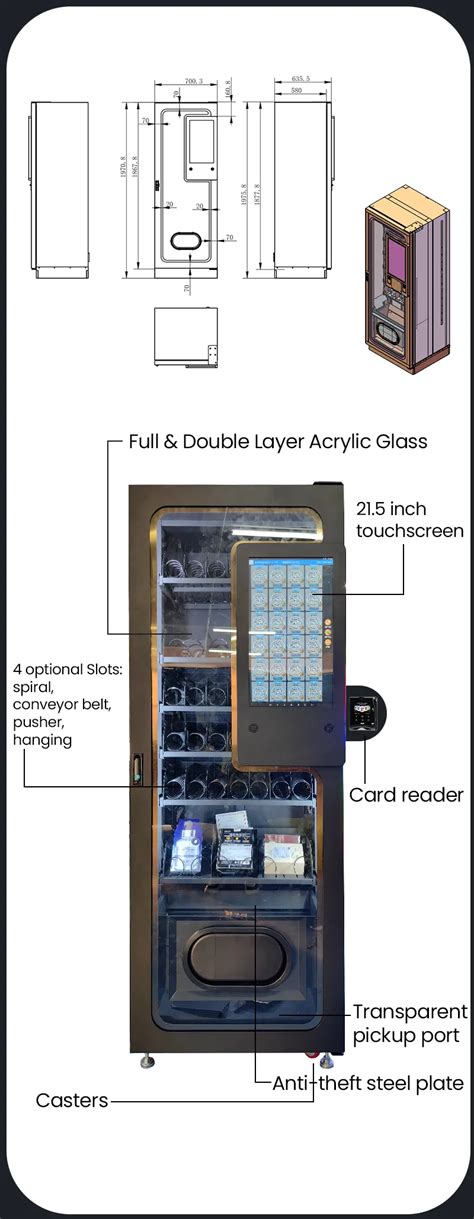 Weimi Fashion Age Verification Vending Machine For Vapes