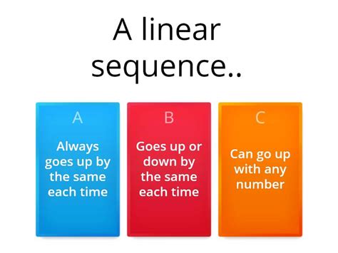 Nth Term Linear Sequences Test