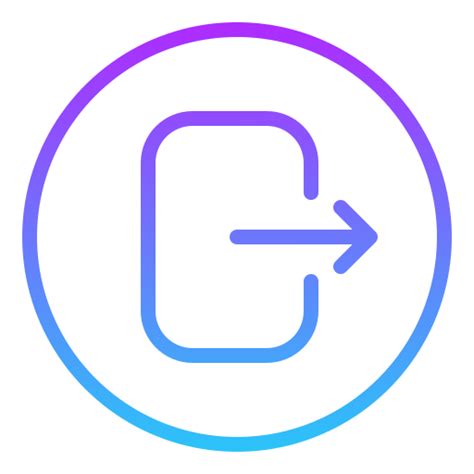 Logout Generic Gradient Icon
