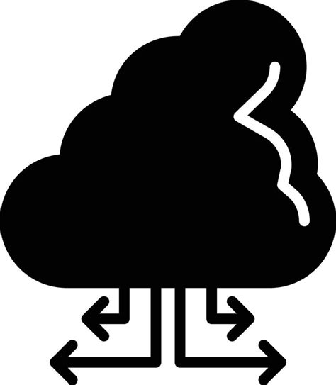 Cloud Storage Glyph Icon Vector Art At Vecteezy