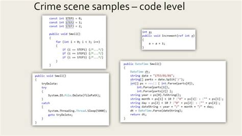 code crime scene ppt