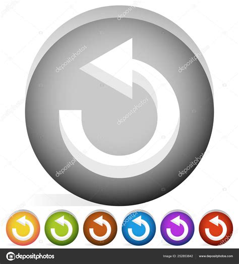 Arrow Following A Circle Path Rotating Circular Arrow Leftwards