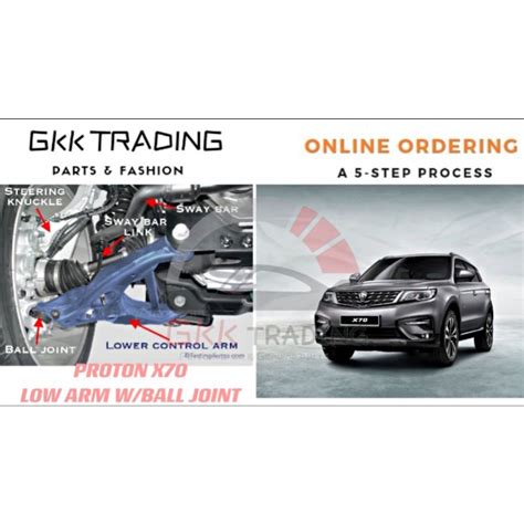 1 Pairgeely Proton X70 Cbu Ckd Lower Arm Front Shopee Malaysia