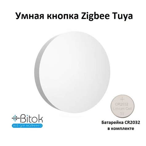 Умная кнопка Zigbee Tuya / Smartlife круглая - купить с доставкой по ...