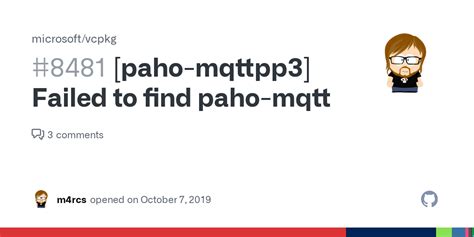 Paho Mqttpp3 Failed To Find Paho Mqtt · Issue 8481 · Microsoftvcpkg