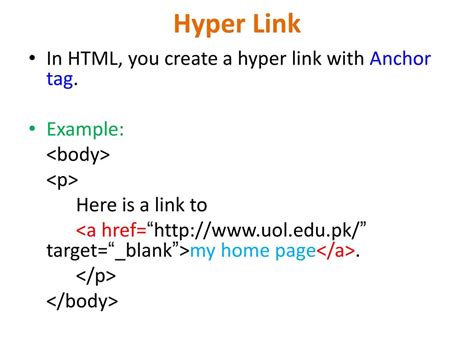 Web Engineering Hyperlinks Tables Frames Lecture Ppt Download