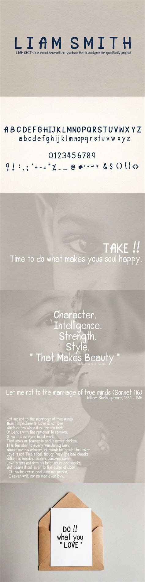 Liam Smith Handwritten Font Display Fonts Make Beauty Fonts Display