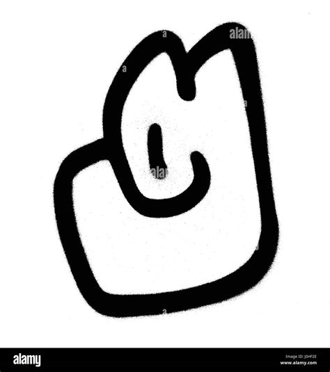 Graffiti Bubble Font G In Black On White Stock Vector Image And Art Alamy