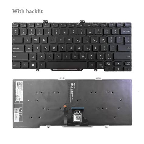 แป้นพิมพ์แล็ปท็อปใหม่สําหรับ Dell Latitude L3400 5400 5410 7400 7410 P98g พร้อม Backlit Shopee