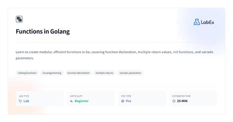 Funções Em Golang Labex