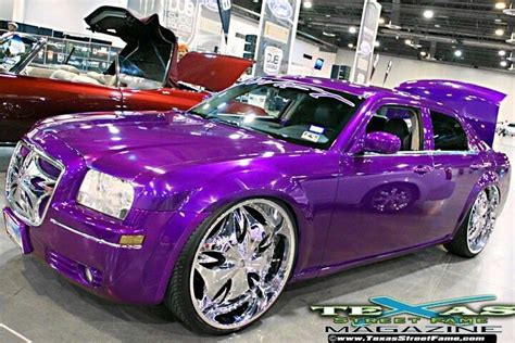 Purple Chrysler 300 In Car Showroom