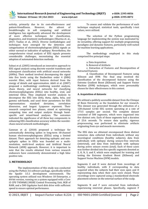 classification of electroencephalogram signals using xgboost algorithm and support vector