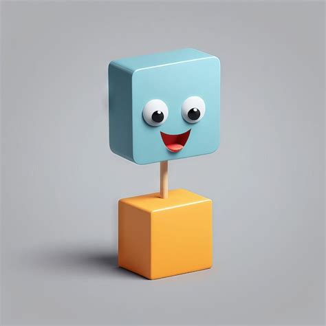 Premium Vector 3d Rendering Of A Cute Cube In A Cube Isolated On A White Background 3d