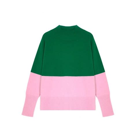 Cocoa Cashmere Julia Contrast Jumper Womens Knitwear O C Butcher