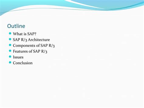 Study Of SAP R Architecture PPT Computer Software And Applications Computing