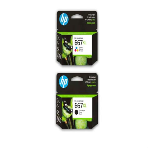 Tinta HP Deskjet 2700 4100 667XL Original Pack Colores