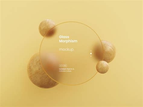 유리 모피즘 스타일 스케치북 Psd 파일