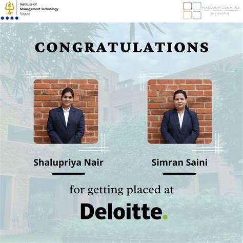 Simran Saini On Linkedin Deloitte Deloittecareers Placements Imt