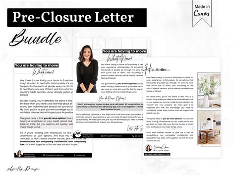 Real Estate Foreclosure Letter Bundle Pre Foreclosure Letter Bundle Farming Prospecting Letter