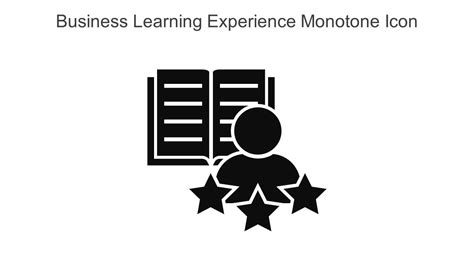 business learning experience monotone icon in powerpoint pptx png and