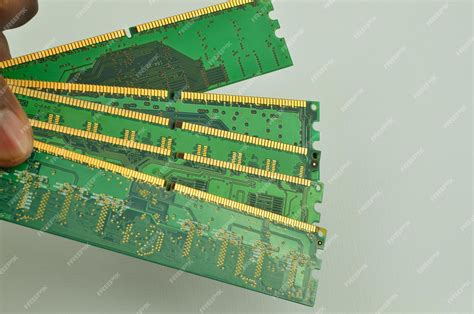 Premium Photo Closeup Of A Ram Memory Module On A Light Background