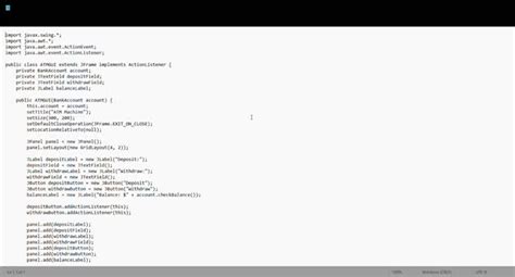 Tharika Pv On Linkedin Task 3atm Interface 1 Create A Class To