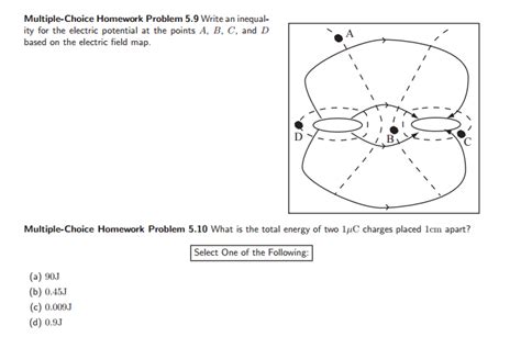 solved multiple choice homework problem 5 9 write an