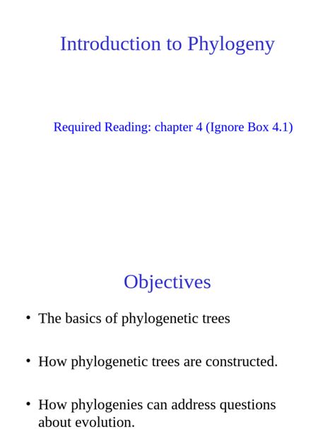 Topic 7 Phylogeny Pdf