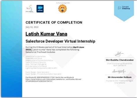 Latish Kumar Vana On Linkedin Funlearning Smartinternz Salesforce Skilledonsalesforce…