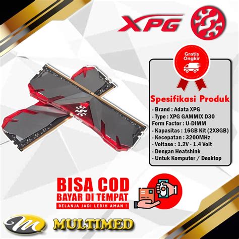 Jual Memory Ram Pc Gaming Ddr4 16gb Kit 2x8gb Shopee Indonesia