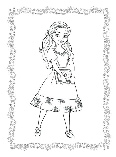 Coloriage La Petite S Ur D Elena D Avalor Dessin Gratuit Imprimer