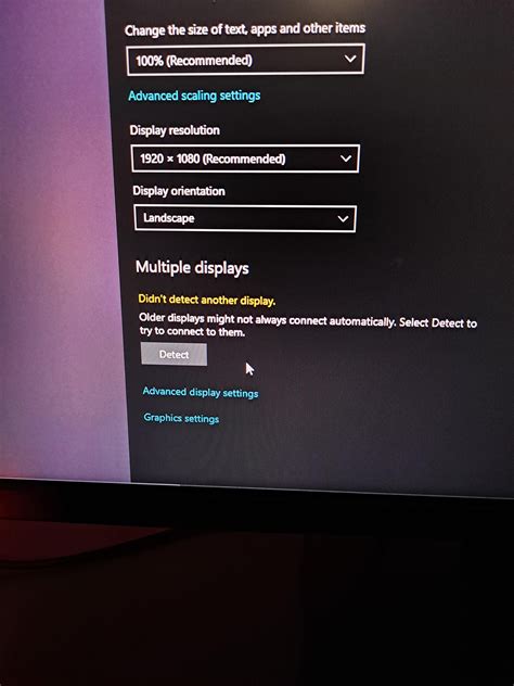 my pc can t detect my other monitor i have a hdmi splitter in the hdmi