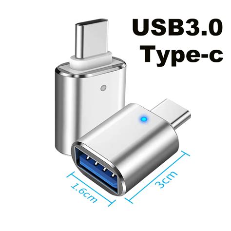 Usb 30 To Type C Otg Adapter Usb Type C Male To Micro Usb Female Converter For Macbook Samsung
