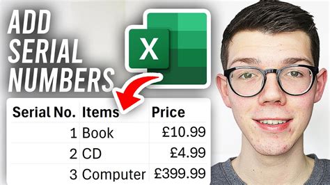 How To Add Serial Numbers In Excel Full Guide Youtube