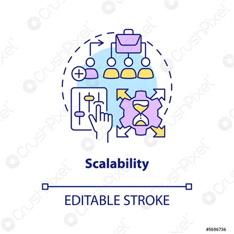 Scalability Concept Icon Stock Vector 5696736 Crushpixel