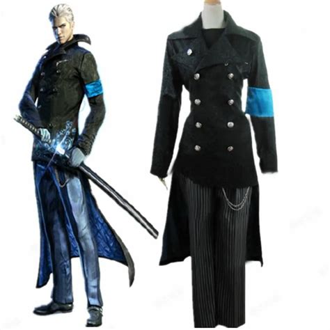 Devil May Cry Dmc 5 V Vergil Outfit Clothes Costume Cosplay Custom Made