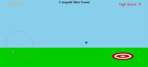 Catapult Shot Game Using Html And Css In Vanillajs With Source Code
