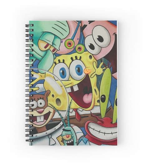 Spongebob And Friends Spiral Notebook