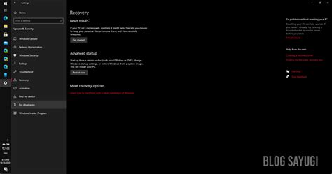 Cara Reset Windows 10 Jadi Seperti Baru Tanpa Install Ulang BLOG SAYUGI