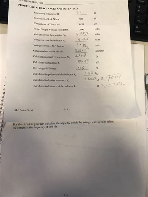solved llass instructor dure a reactances and potentials 7