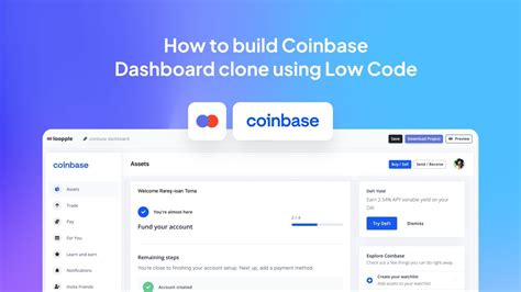 How To Build Coinbase Clone In Minutes With A Low Code Html And Css